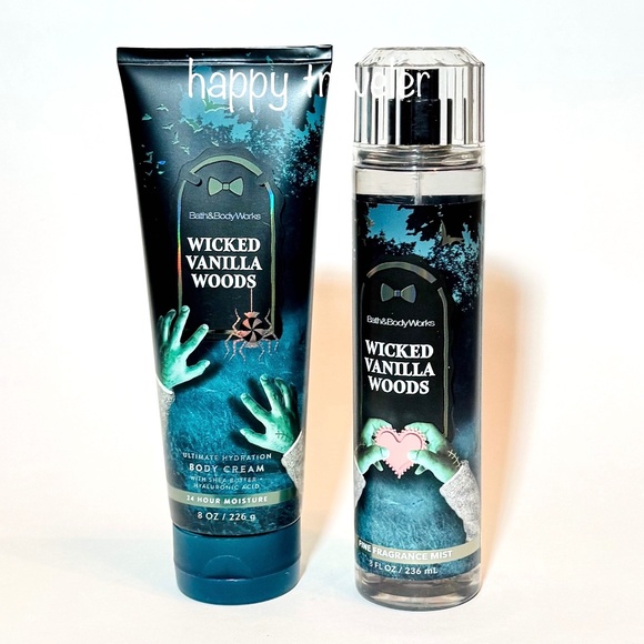 Bath & Body Works | Skincare | Wicked Vanilla Woods Body Cream Mist ...